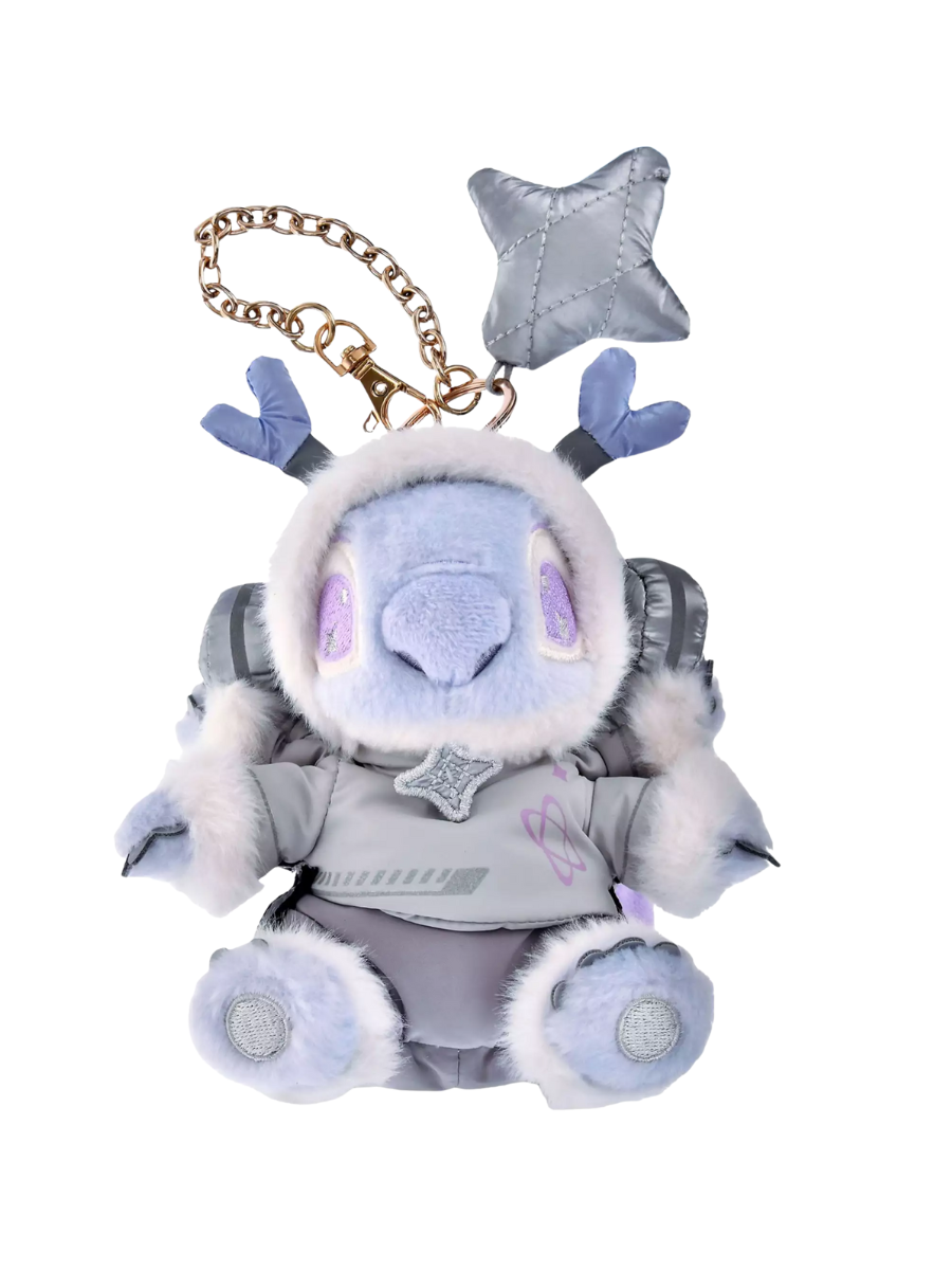Disney Cyber Stitch Plush Keychain Futuristic Reflective Mini Figure ...