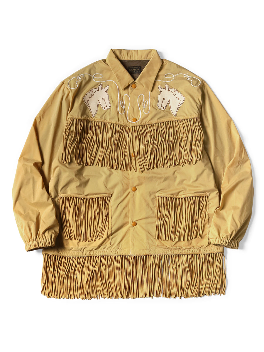 Kapital stretch nylon fringe coach jacket – HARUYAMA