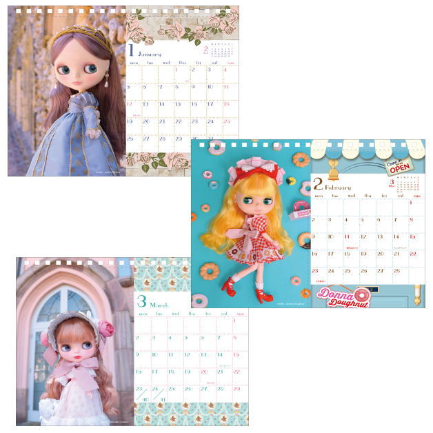 Blythe 2026 Desk Calendar Romantic Friendship Design Cute Collectible ...