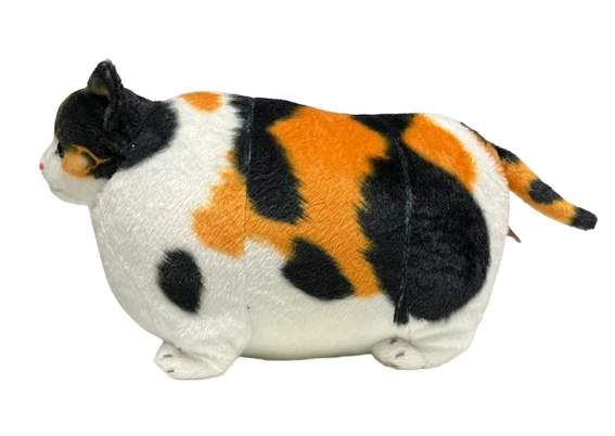 Fatchii Zoo Nyanko Calico Cat Plush – Round Fat Cat Stuffed Toy – HARUYAMA